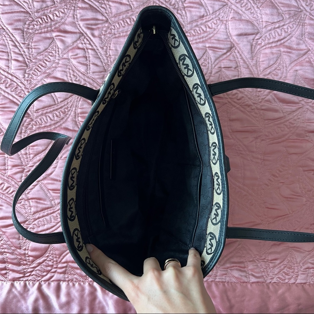 Original Michael Kors Logo Monogram Fabric Bag - Gem